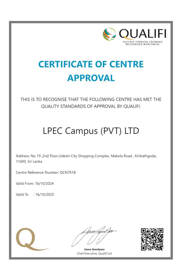Qualify Certificate - LPEC Campus